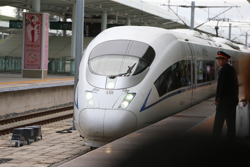 [포토] 中연길-대련까지 300km/h로 KTX 6시간대 주파